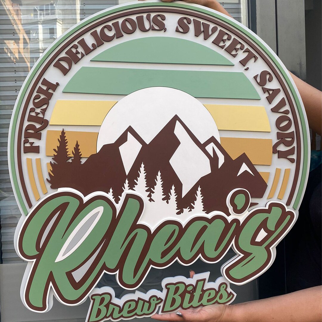 Custom Round Sign, Circle Custom Sign, Custom Logo Sign, Custom Wood ...