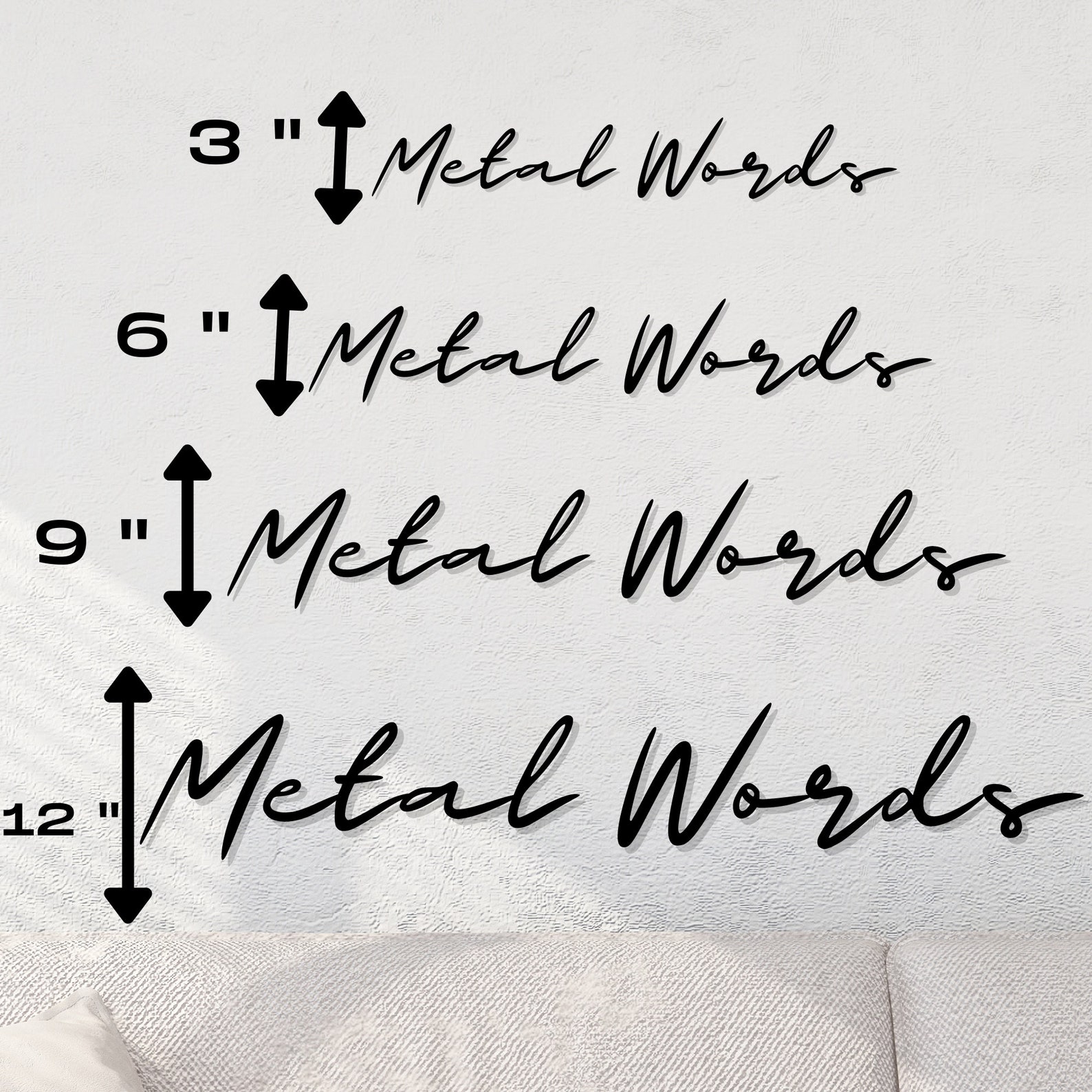 Custom Metal Words Metal Indoor or Outdoor Words Custom - Etsy