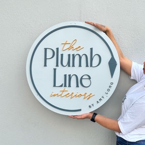 Custom Round Sign, Circle Custom Sign, Custom Logo Sign, Custom Wood ...