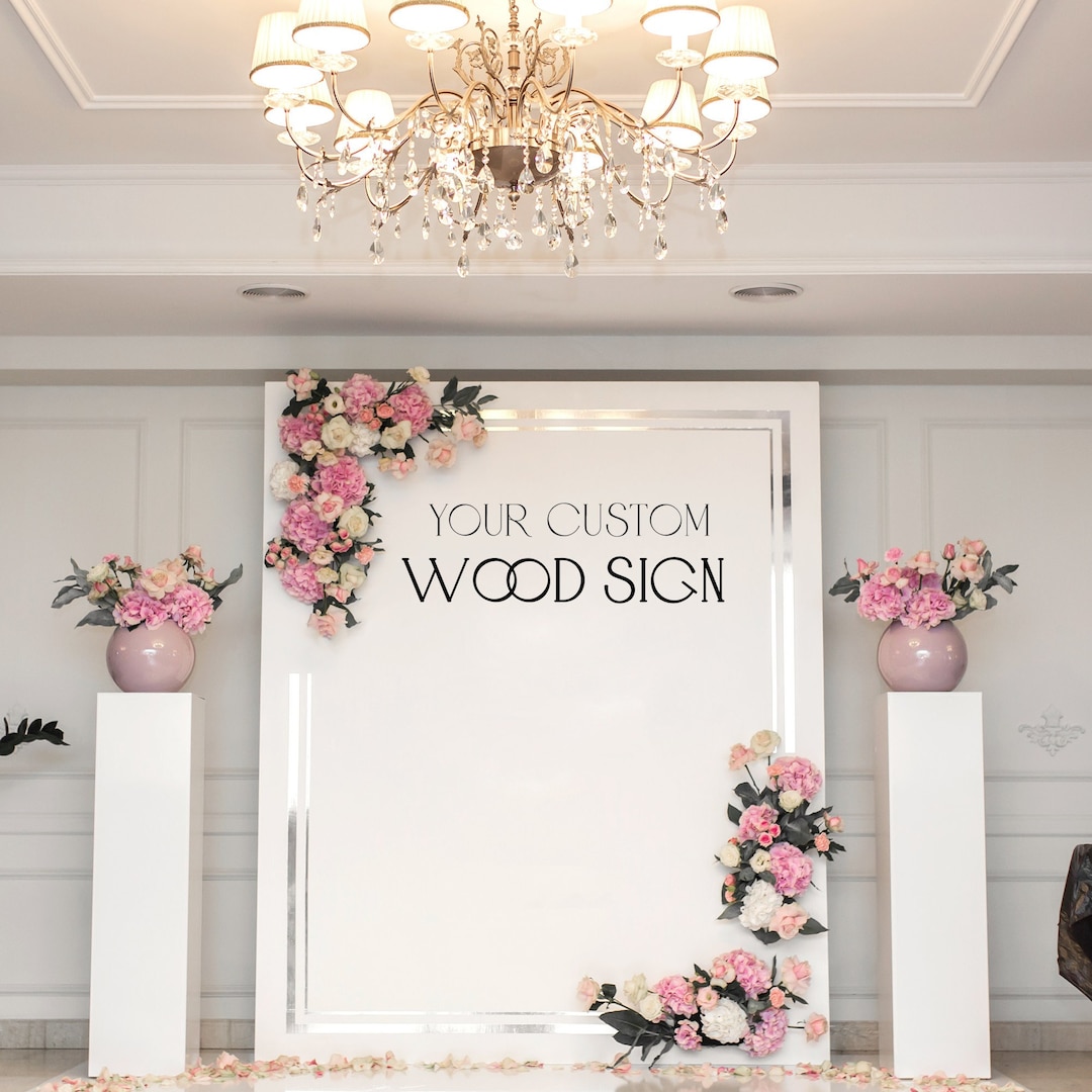 Wedding Welcome Sign, Name Sign for Wedding, Wood Cut Out, Wedding Yard ...