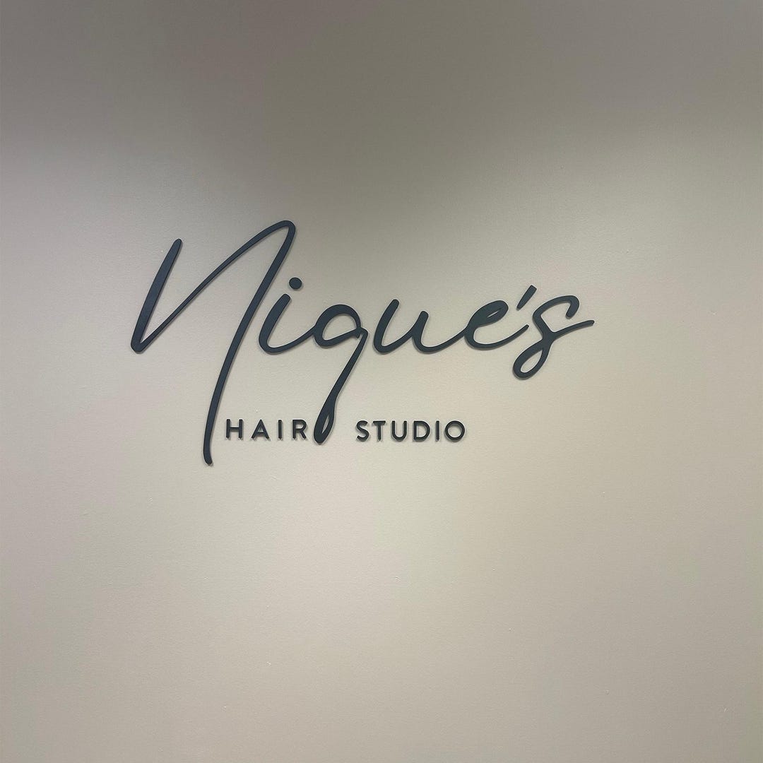 Custom Business Logo Sign , Beauty Salon Sign, Custom Laser Cut ...