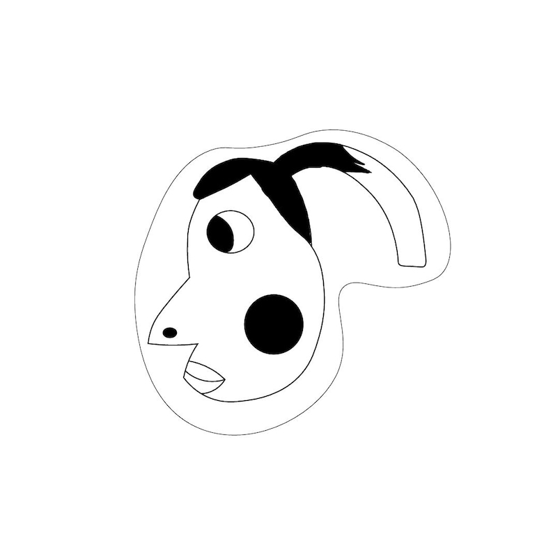 Hyperpigmentation Meme Black and White Face Sticker Minimalist and ...