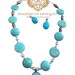 Vintage Genuine Native American Turquoise Santa Fe Necklace and ...