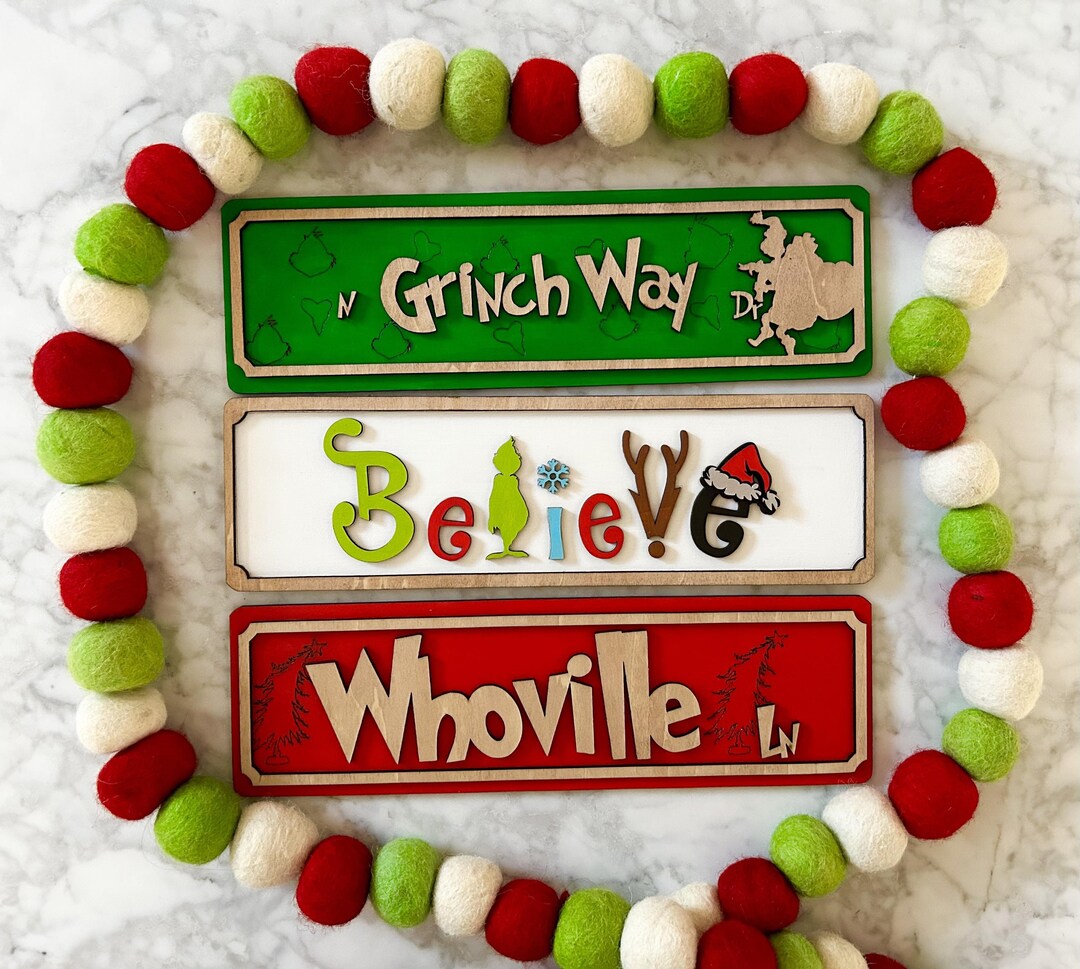 Grinch Tree Signs - Etsy
