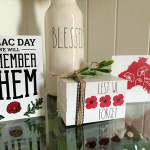 Australia and ANZAC Day Tier Tray Decor Bundle - Etsy Australia