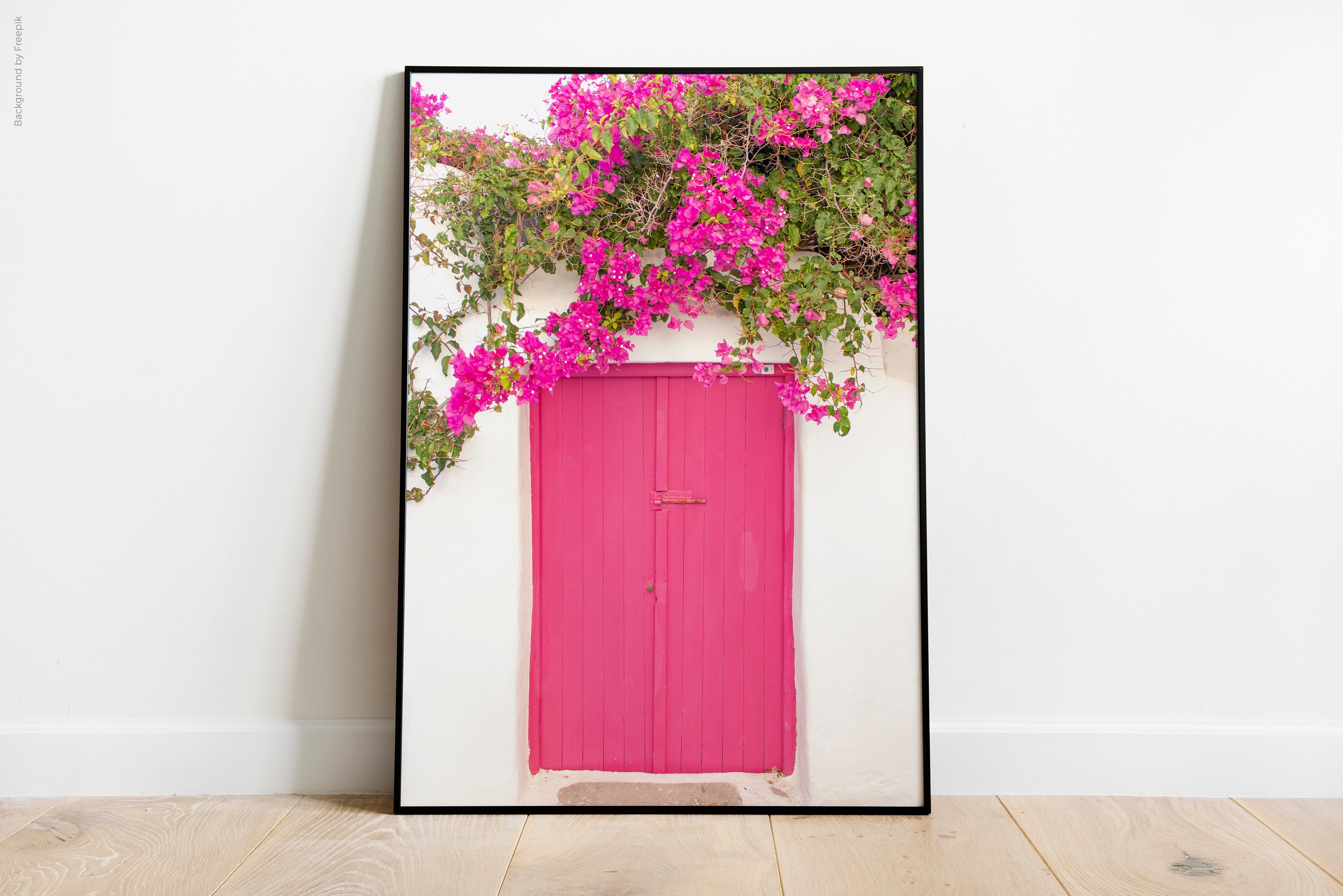 Digital Download - European Pink Door With Bougainvillea - Charming ...