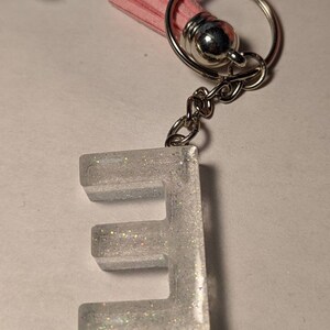 Cute Glittery Keychain Letter E - Etsy