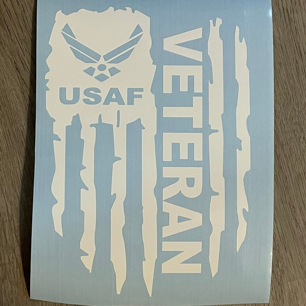 Airforce Veteran Decal - Etsy