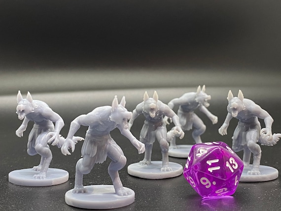 D&D Jackalwere Miniatures - Etsy