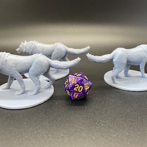 D&D Dire Wolf Miniatures - Etsy