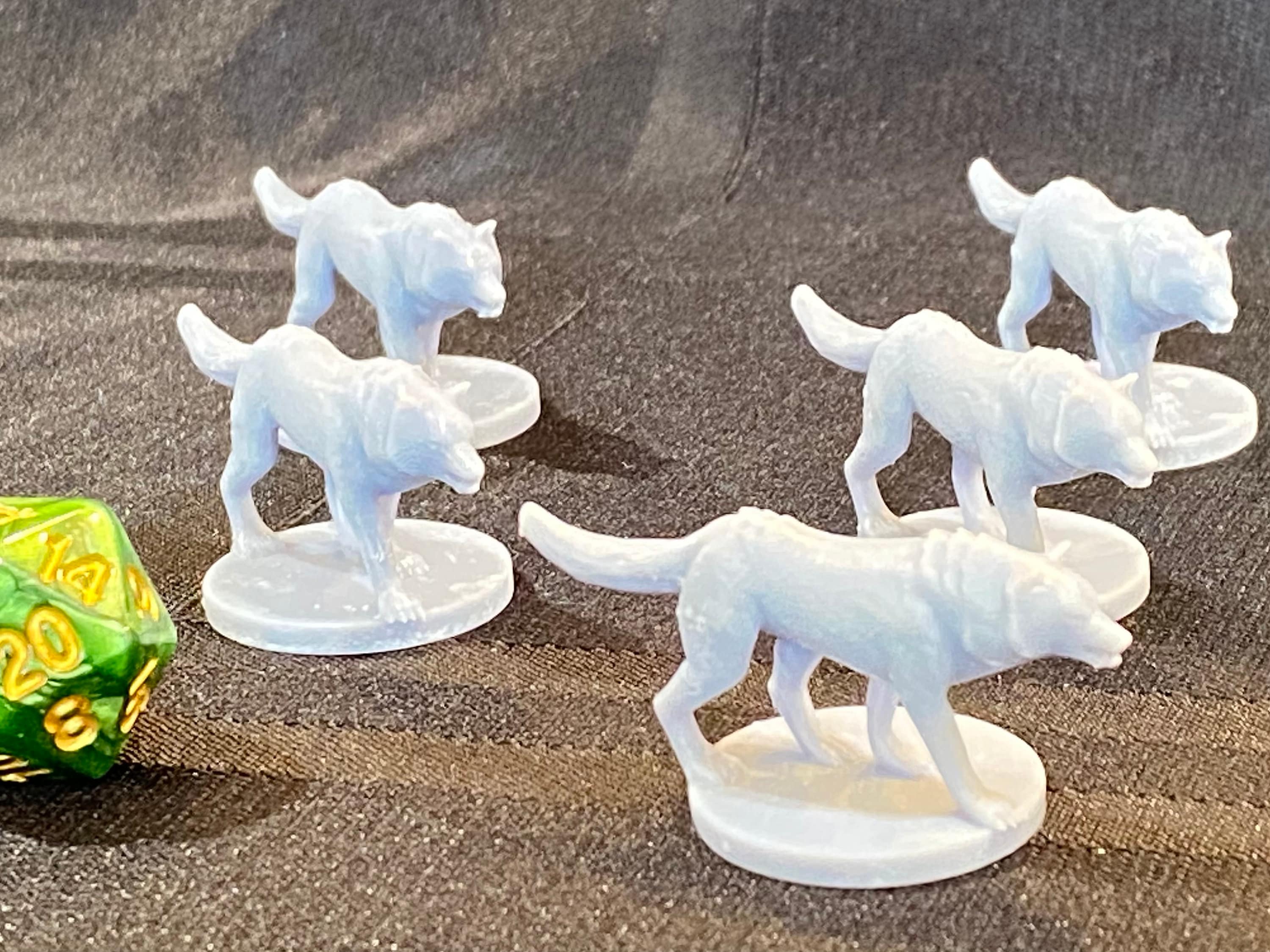 D&D Wolf Pack Miniatures - Etsy