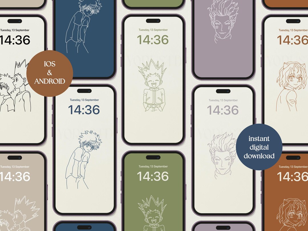 Hunter X Hunter - Minimalist Phone Wallpapers Pack - Anime Hxh ...