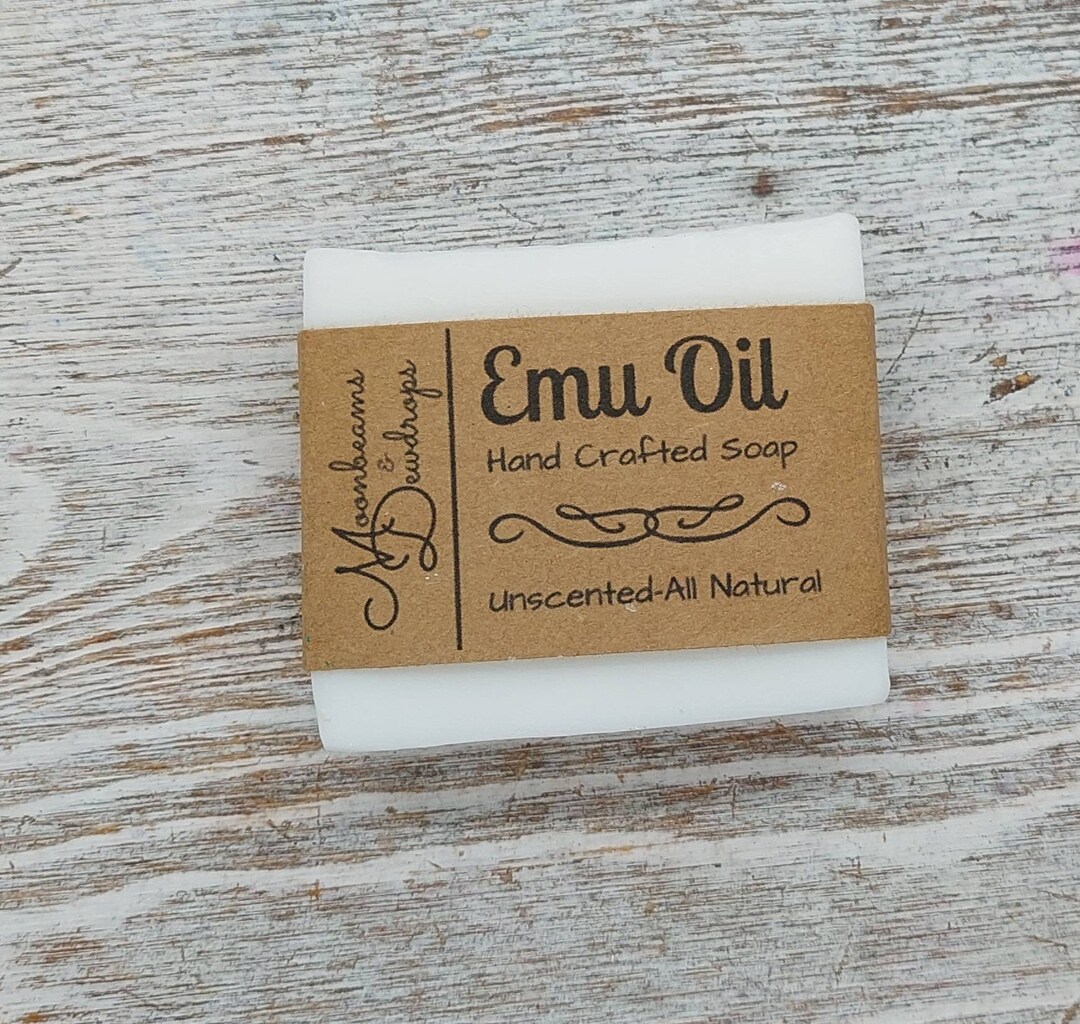Emu Oil Handcrafted Soap, Shea Butter, Goats Milk, Healing Moisturizing ...