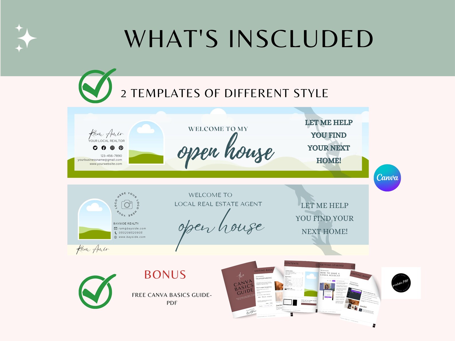Open House Water Bottle Label Bottle Tag, Realtor Open House Water ...