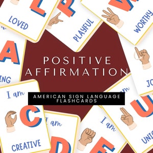 Flashcard ASL for Baby Kids Alphabet ASL for Mom Print Card ABC ...