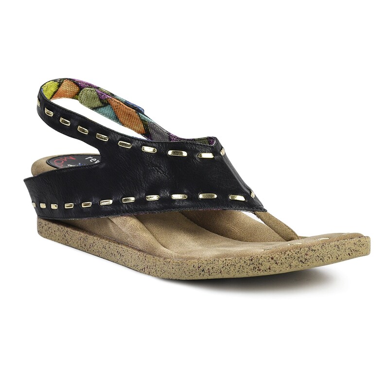 Modzori Women’s Feena Reversible Low Wedge Sandal - Multicolor Flips to ...