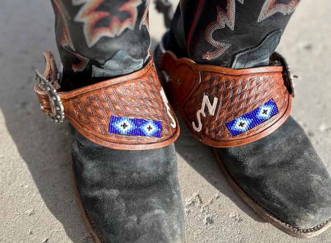 Custom Tooled Leather Spur Straps - Etsy