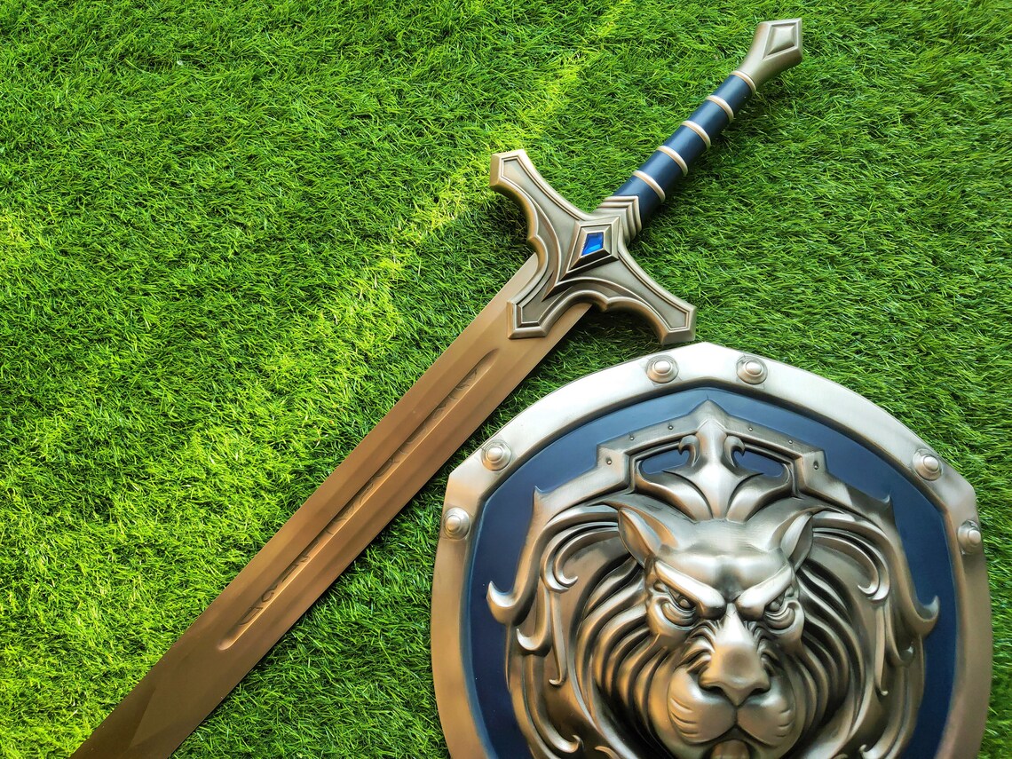WOW World of Warcraft Stormwind Guard Sword Shield Gift for - Etsy