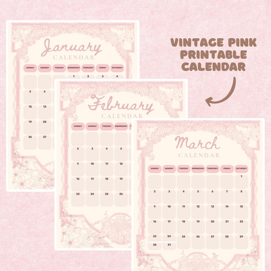 2025 Coquette Vintage Pink Planner | Coquette Stationery for ...