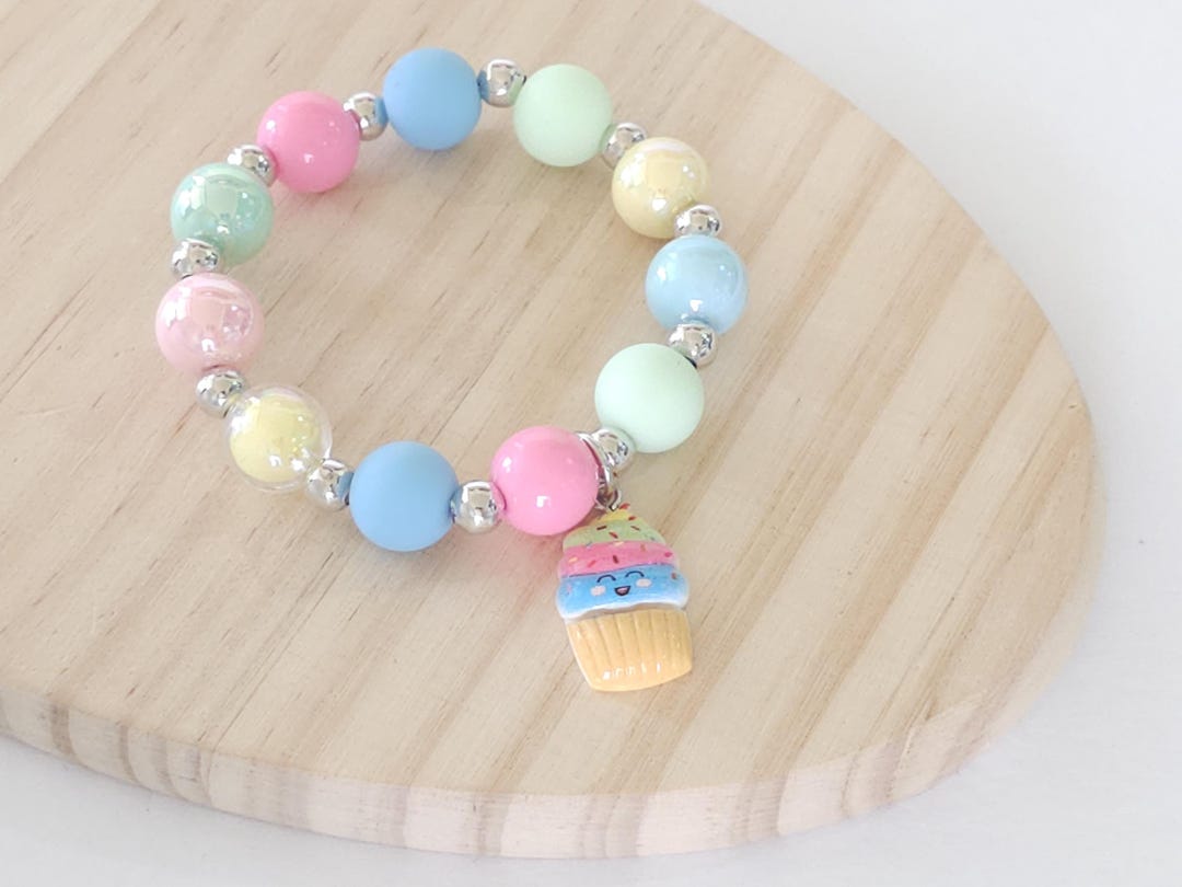 Cupcake DIY Bracelet Kit/ Sweets Party Favors/ Birthday Activity for ...