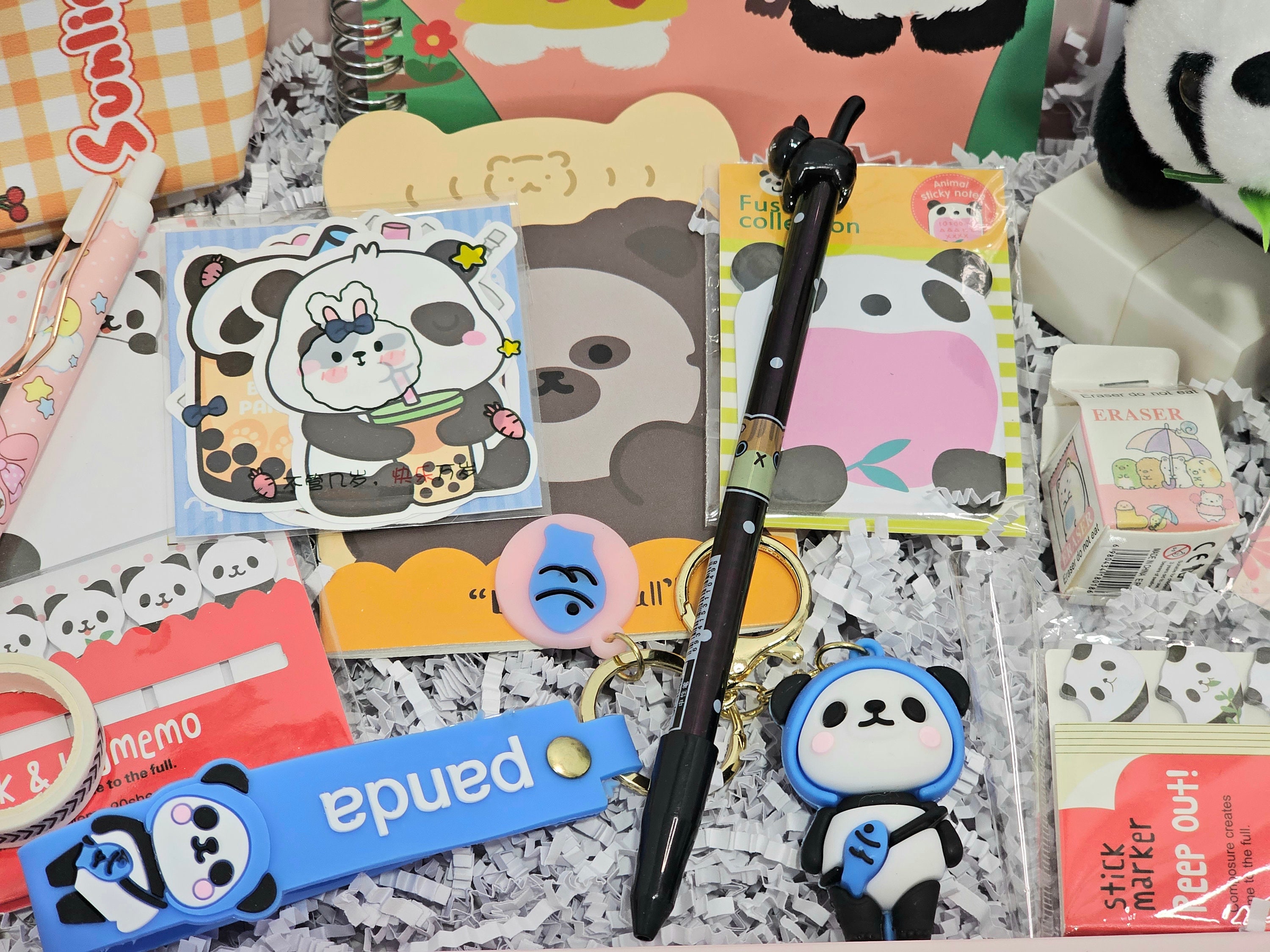 Kawaii Panda and Bear Stationery Box Bundle With Plush/ Advent Calendar ...