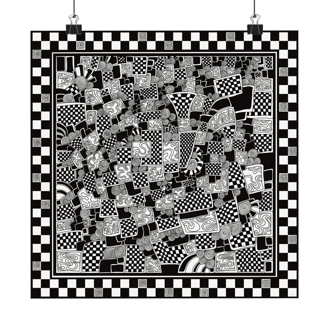 Tile Pile Print - Etsy