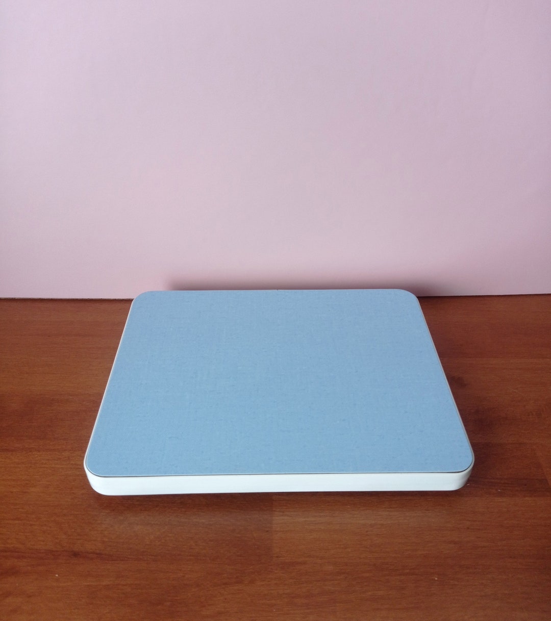 Vintage 70s 80s Trivet in Light Blue and White Formica - Etsy