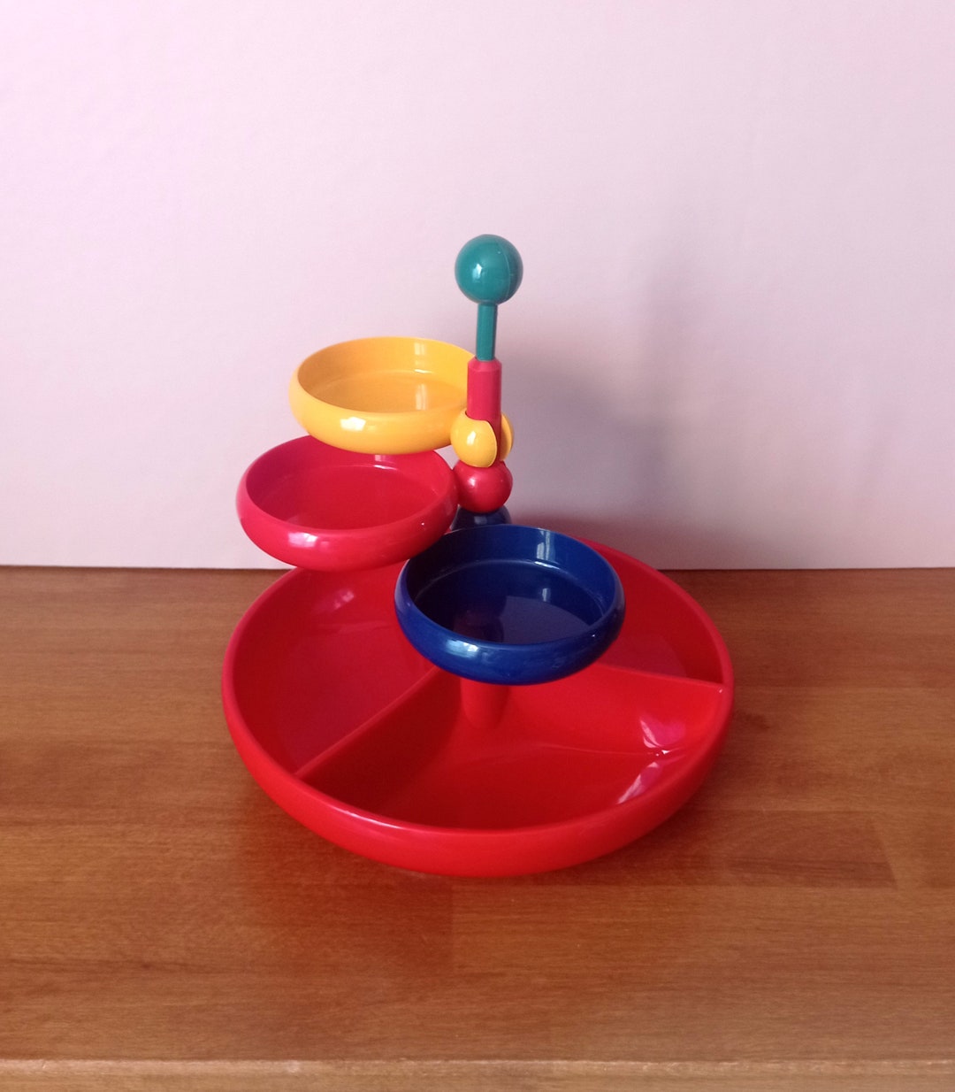 Vintage 1980s EMSA Germany Multicolored Plastic Aperitif Serving Tray ...