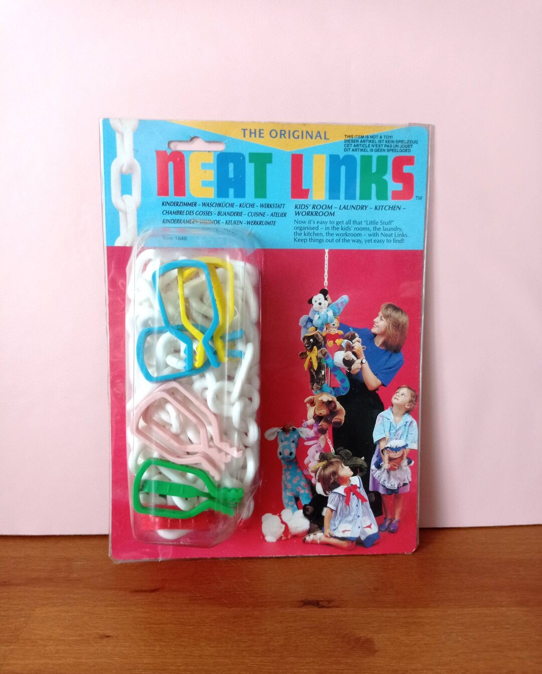 80s Vintage NEAT LINKS the Original Plastic Chain and Hooks for Stuffed ...
