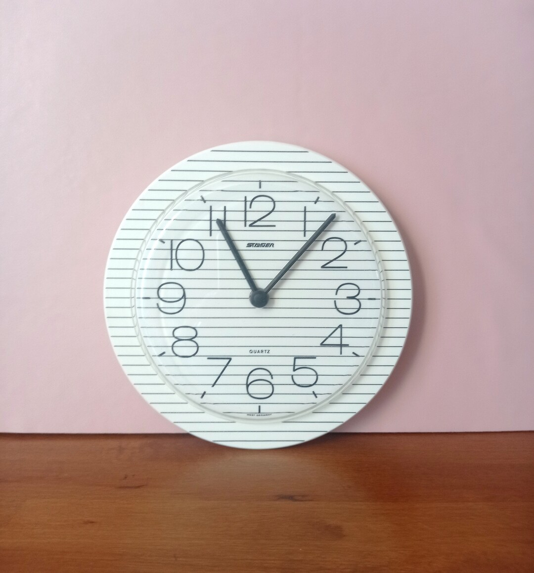 Vintage 80s STAIGER Made in West Germany Pendulum Wall Clock Round ...