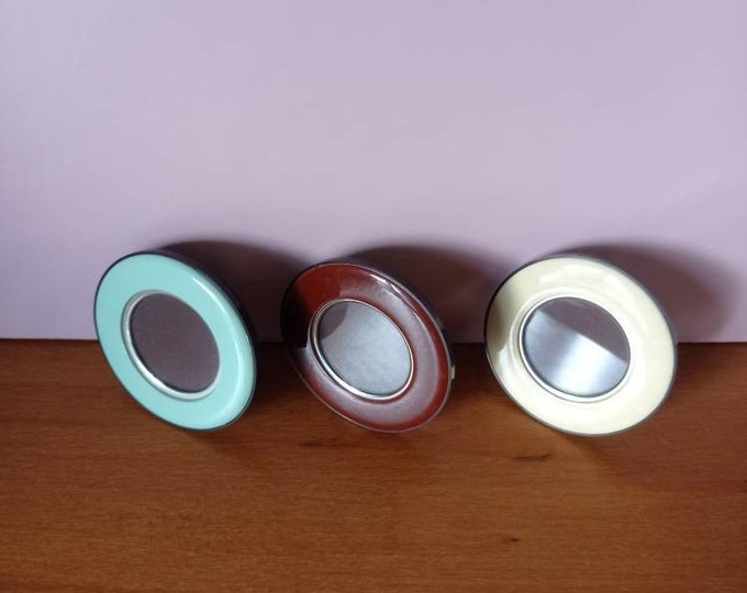 80s Vintage Set of 3 Small Round Photo Frames to Polate - Etsy