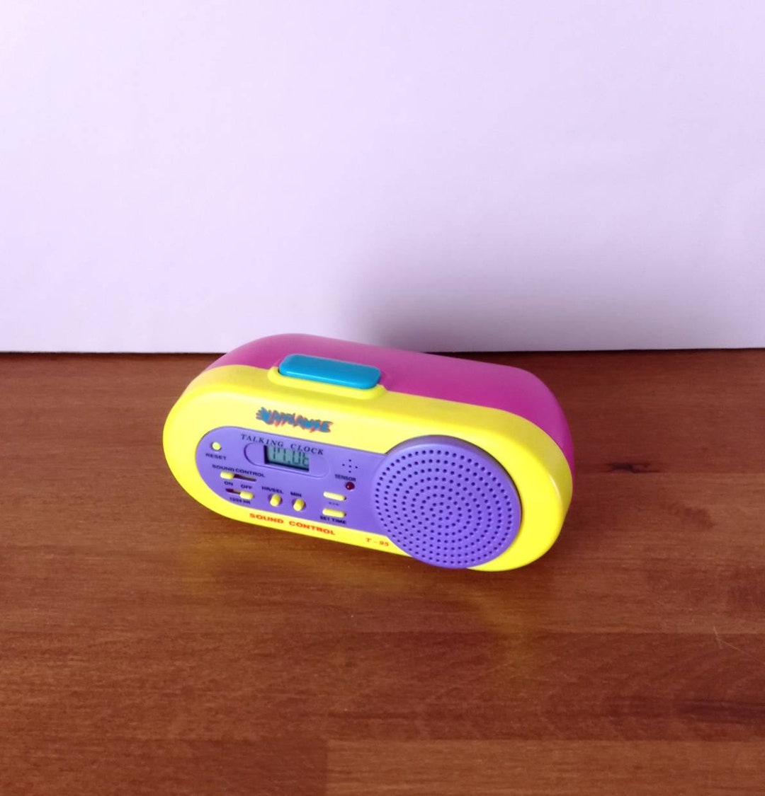 Vintage 80s 90s Applause Talking Clock Desk Pendulum Talking Alarm ...