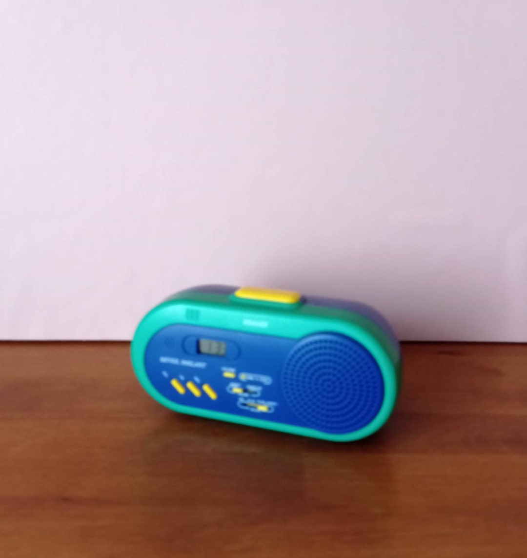 Vintage 80s 90s Snooze Talking Clock Clock Pendulum Desk Alarm Clock ...