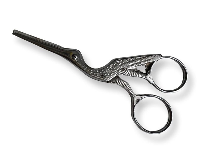 Vintage Embroidery Crane Bird Scissors for Thread Beautiful Collectable ...