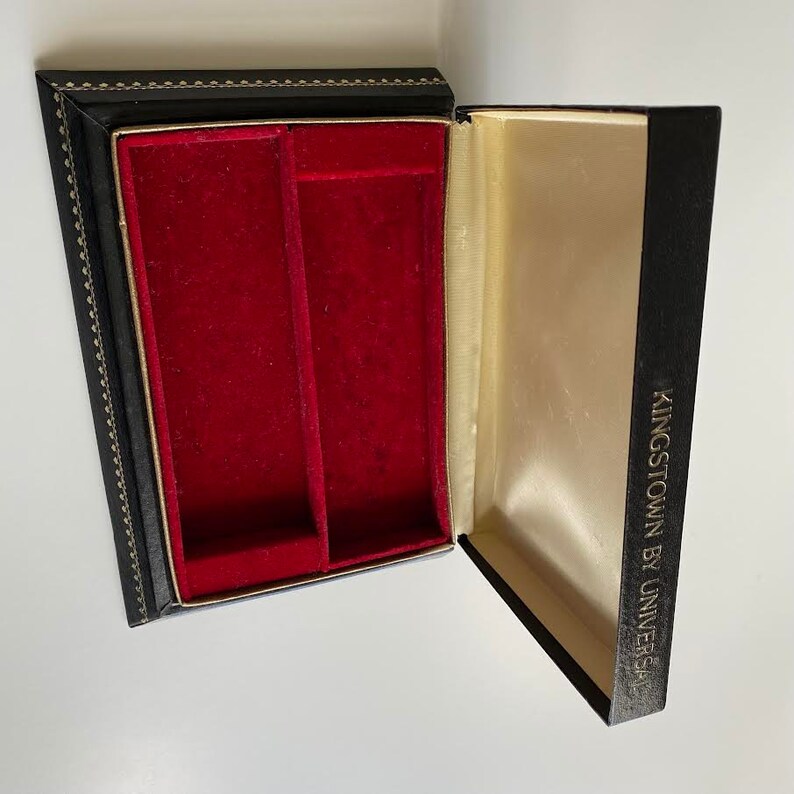 Vintage Box With Red Velvet Display Case Estate Mid Style - Etsy