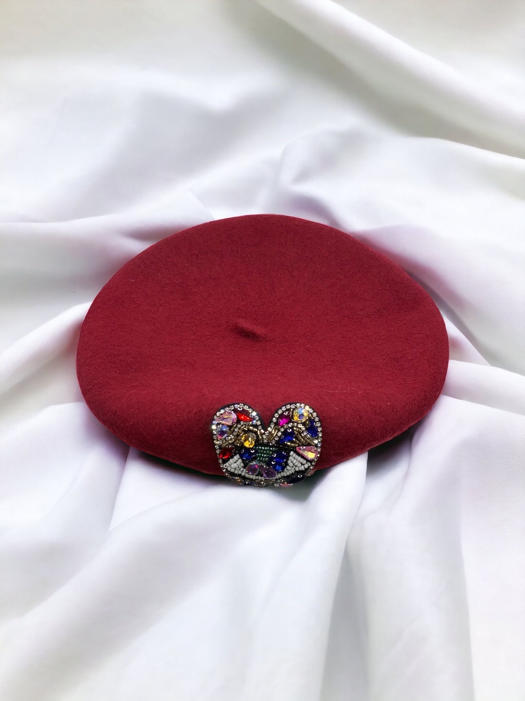 Ruby Heart Beret - Etsy