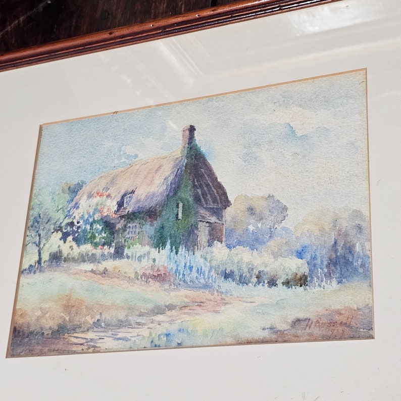 Very Atractive 1930s Watercolour Signed H.russell - Etsy