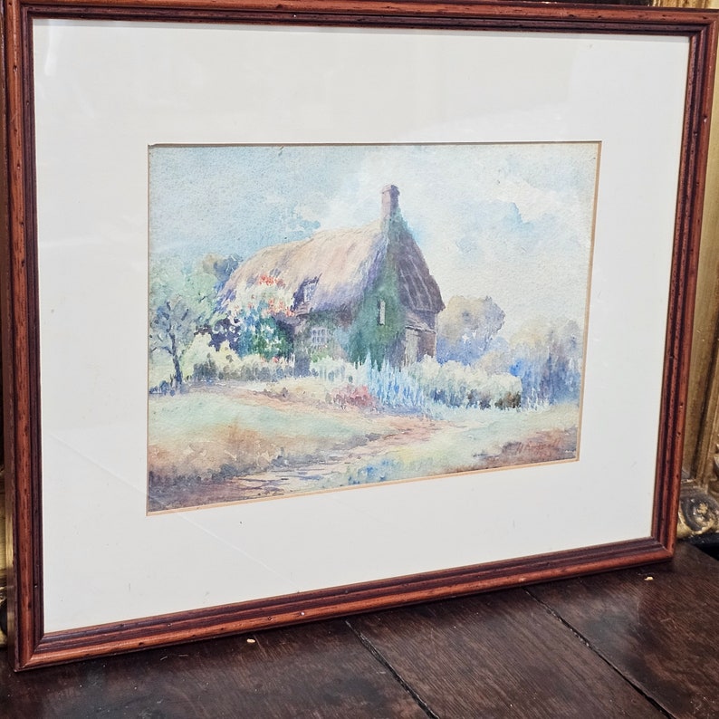 Very Atractive 1930s Watercolour Signed H.russell - Etsy