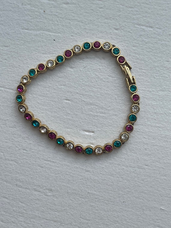 VINTAGE SWAROVSKI MULTI COLOR CRYSTAL GLASS GEM TONES… - Gem