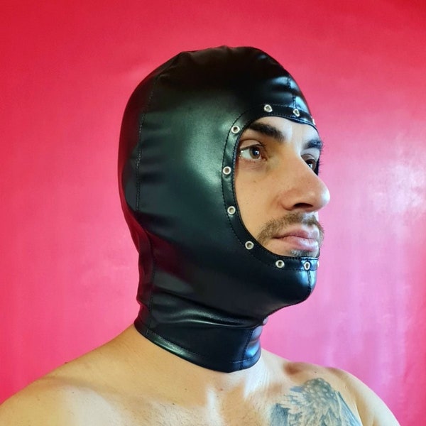 Red Latex Mask Hood - Etsy