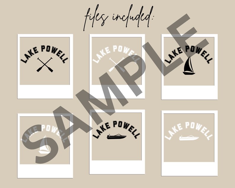 Lake Powell SVG PNG Bundle for T Shirts, Crew Necks, Tanks, Hoodies ...