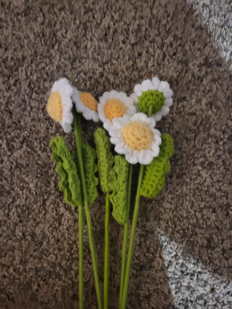 Crochet Daisy - Etsy