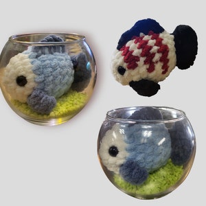 Crochet Fish With Bowl - Etsy