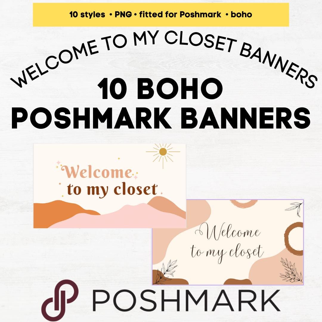 Boho Poshmark Banners, Poshmark Banner, Banner Poshmark, Poshmark ...