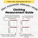 Clothing Measurement Guide, Clothing Measurement Chart, Clothing ...