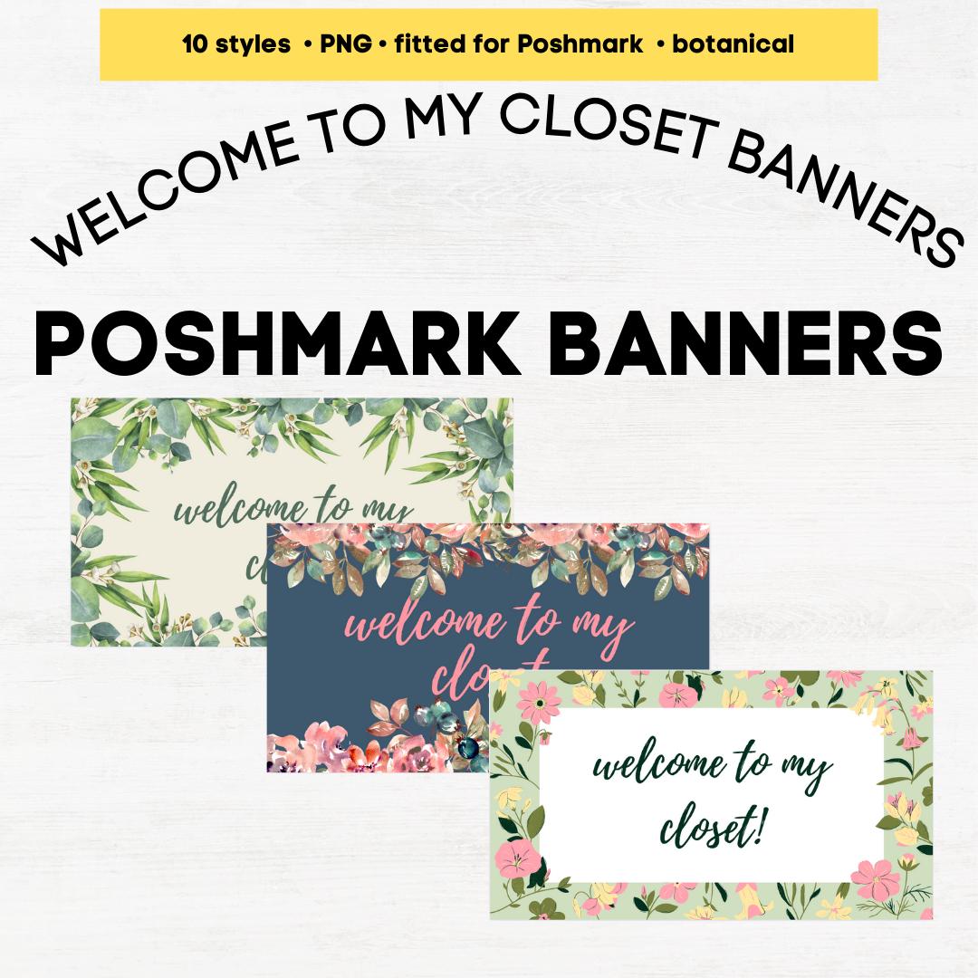 Floral Poshmark Banners, Poshmark Banner, Banner Poshmark, Poshmark ...
