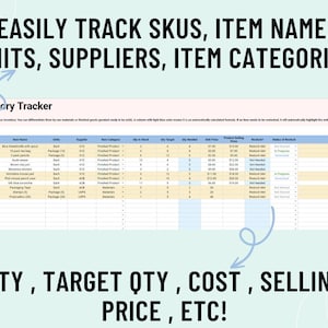 Simple Inventory Tracking System for Small Business Spreadsheet Google ...