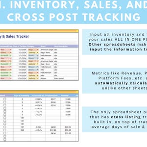 2025 Complete Premium Reseller Sheet Spreadsheet Poshmark Reseller ...