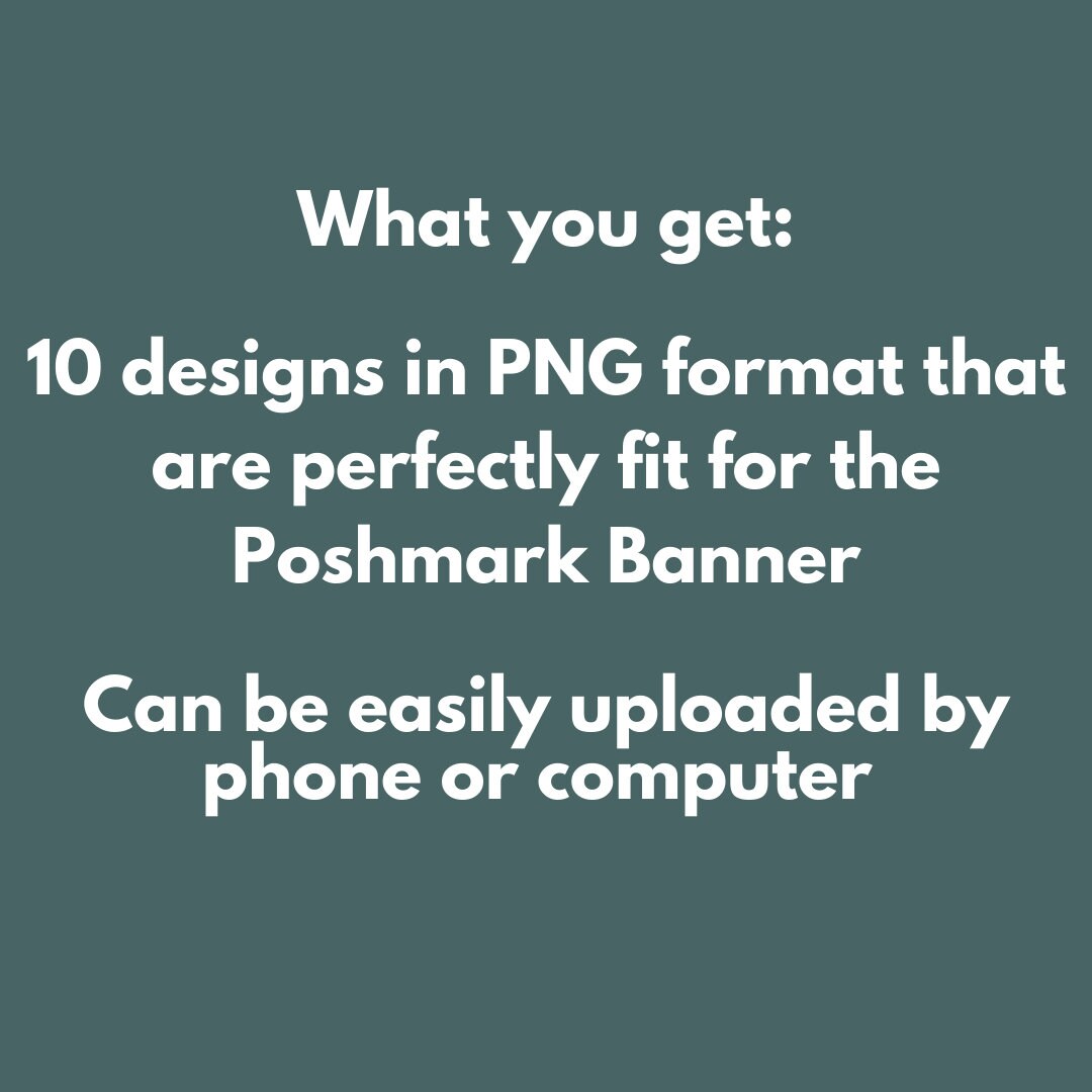 Poshmark Boho Banner 10 Pack Welcome to My Closet Instant Digital ...