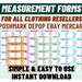 Clothing Reseller Measurements Sheet Form Poshmark Depop Ebay - Etsy